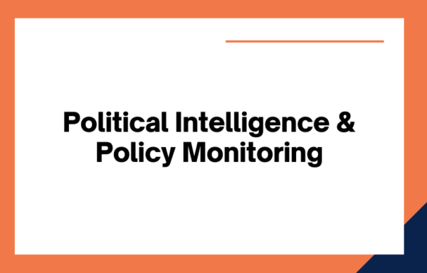 What is Political Intelligence & Policy Monitoring?